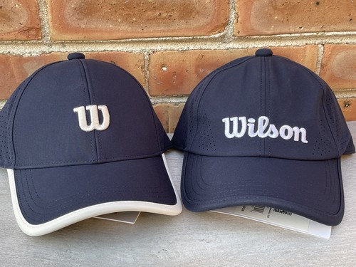 🔥 Lot Of 2 • Wilson • Laser Cut Performance Cap Hat • Tennis Golf ...