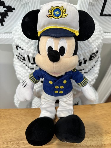 Disney Cruise Line Captain Mickey Mouse Plush Stuffed Animal Toy 12 ...