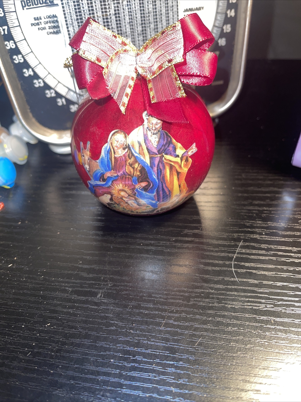 Vintage Patricia Reach Victorian Nativity Scene Egg/Oval Decoupage ...