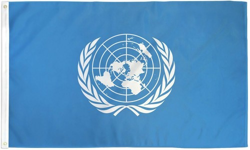3x5 United Nations World Peace Nylon / Poly Blend Flag 3'x5' Indoor ...