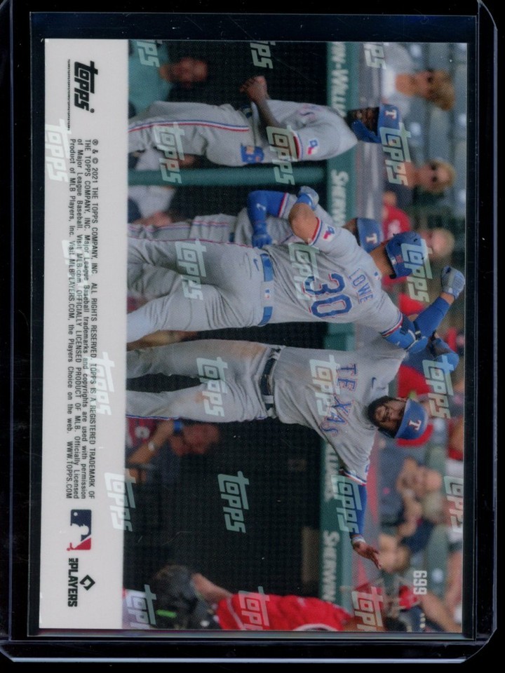 2021 Topps Now #699 Nate Lowe Blue Parallel Card #d /49 | eBay