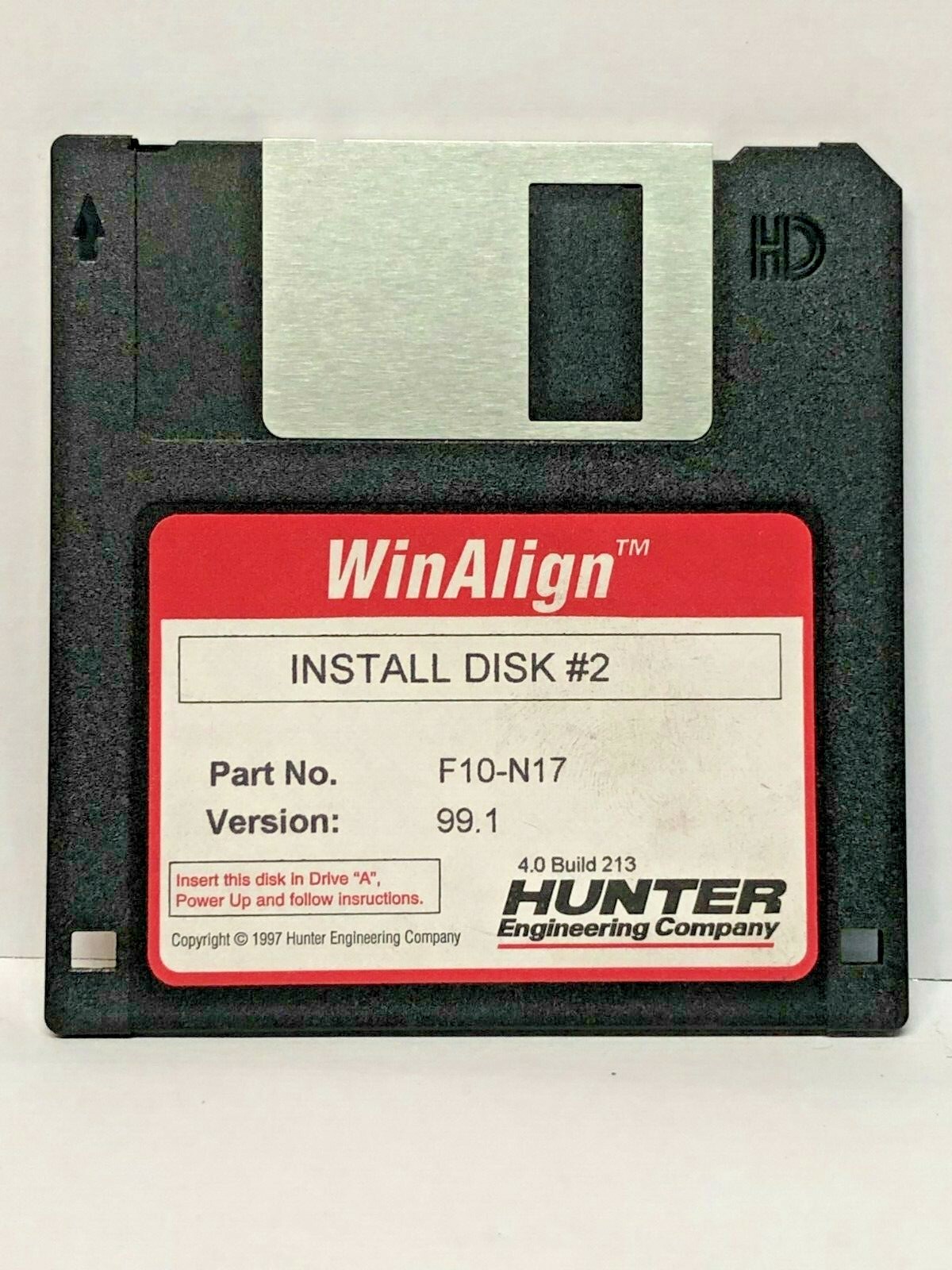 Hunter F10-N17 WinAlign Alignment Floppy Disk Software P-76 | eBay