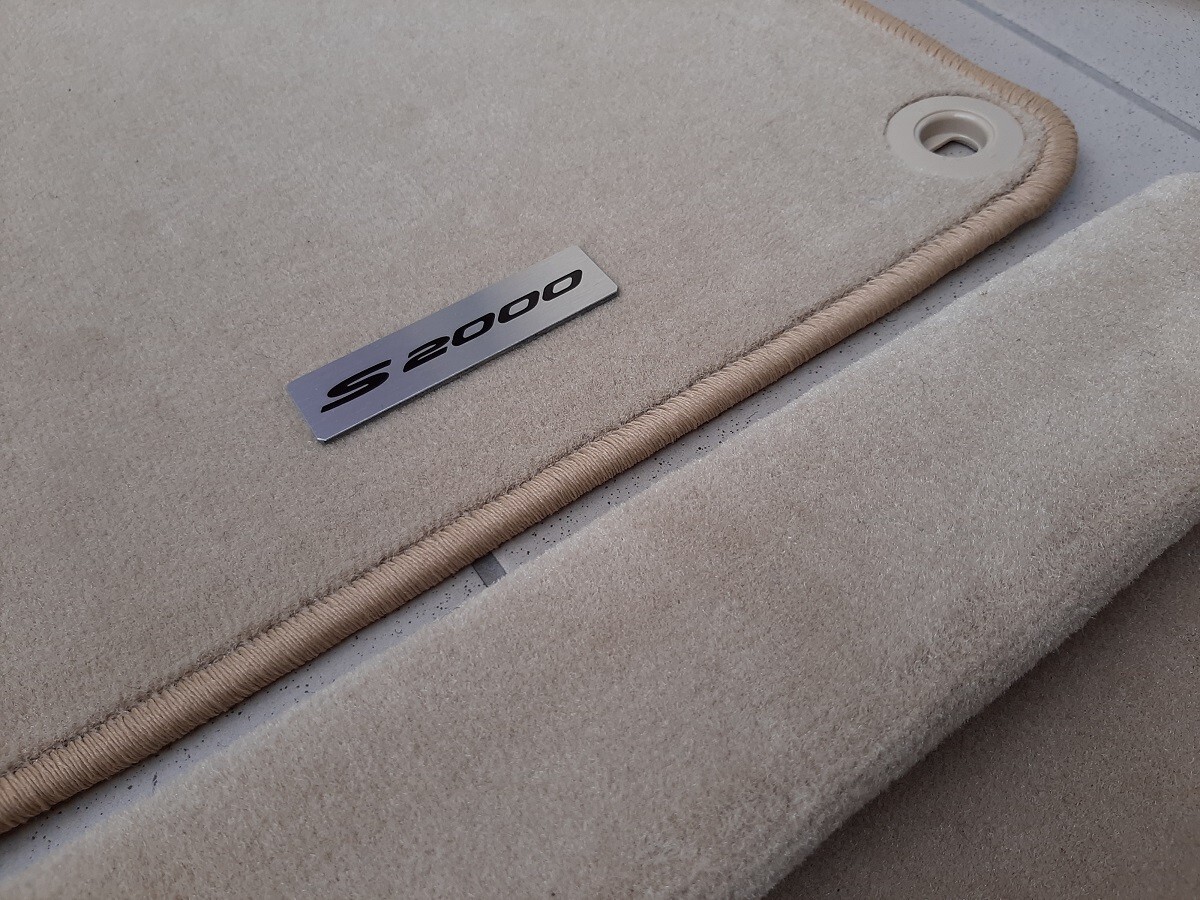 Rugs,mats, Honda S2000, set of 4 pieces, BEIGE/TAN, thickness 10mm ...
