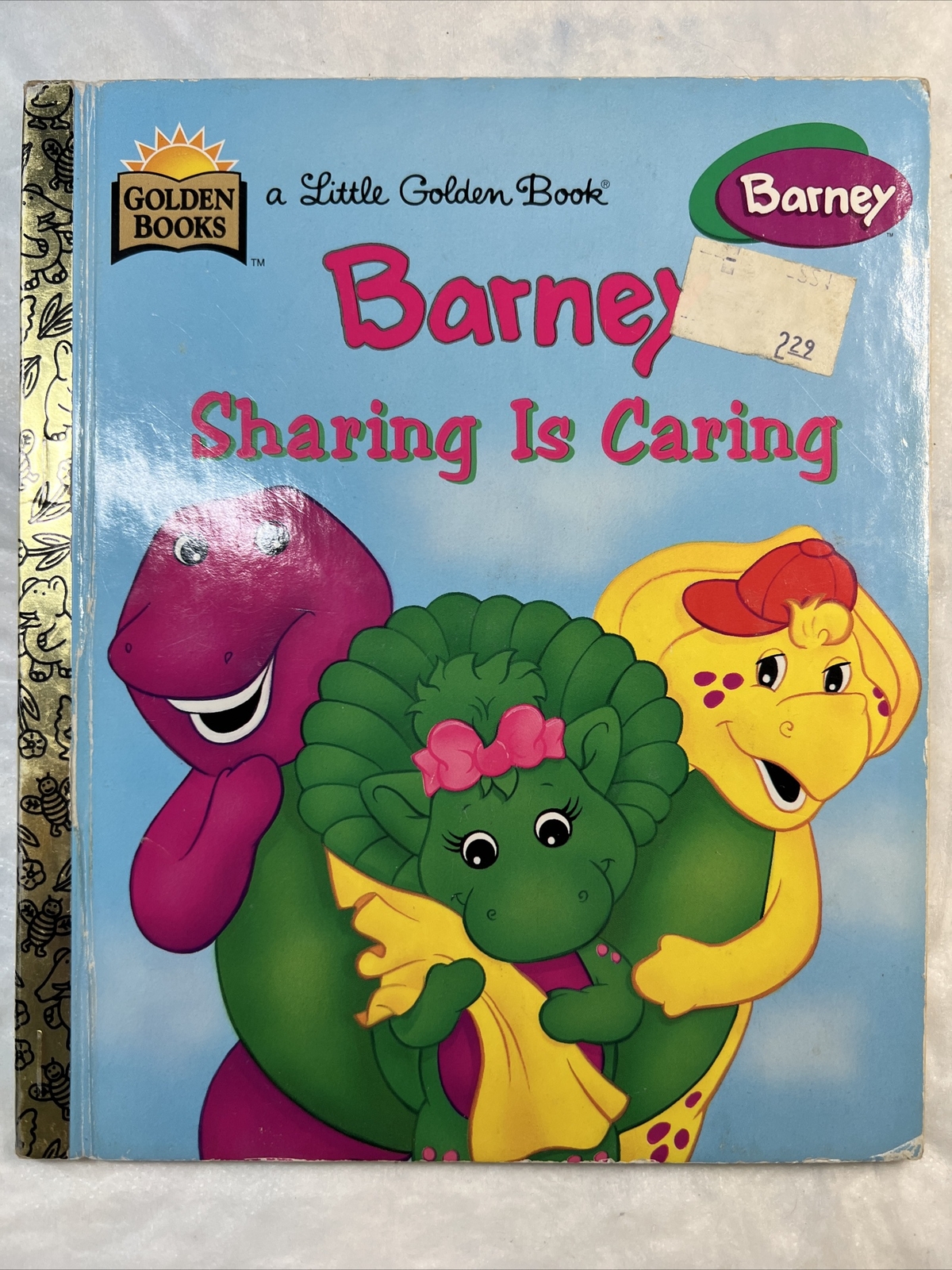 Vintage A Little Golden Book Barney Sharing Is Caring 1996 #1251 | eBay