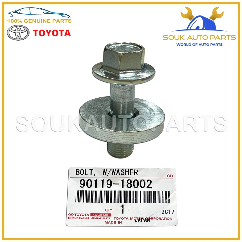 90119-18002 Genuine Toyota CRANK DAMPER PULLEY BOLT & WASHER 2JZ-GTE ...