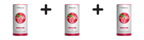 3 x foodspring Clear Whey (480g) Raspberry Mojito (75,69 EUR/kg ...
