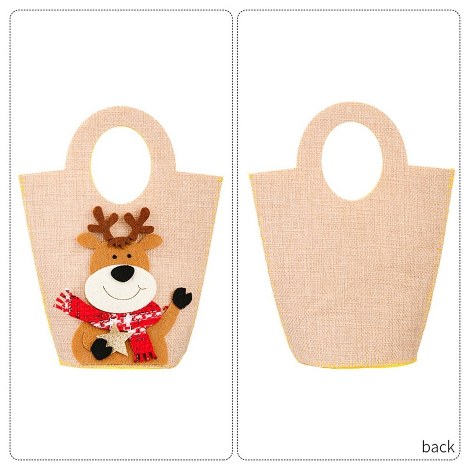 Stoff Weihnachten Tragetasche mit Cartoon für Santa Schneemänner für ...