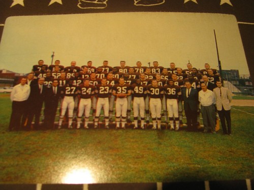 Vintage 1964 Cleveland Browns Championship Photo Pennant Jim Brown Gary ...
