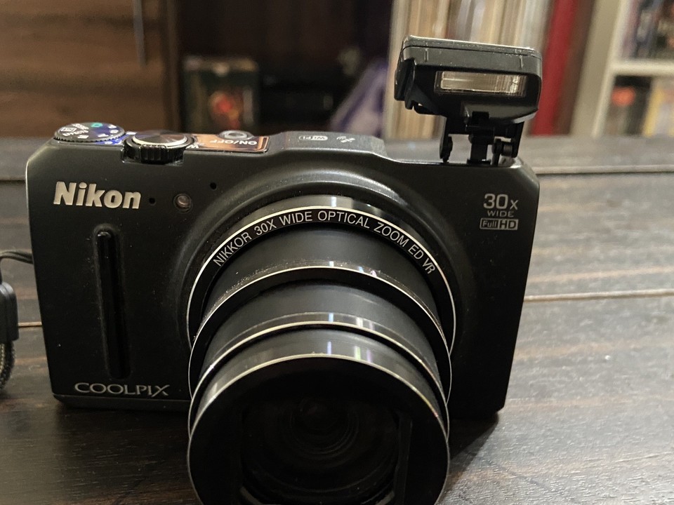 Nikon COOLPIX S9700 Digital Camera 16.0MP 30x Optical Zoom Black Tested ...