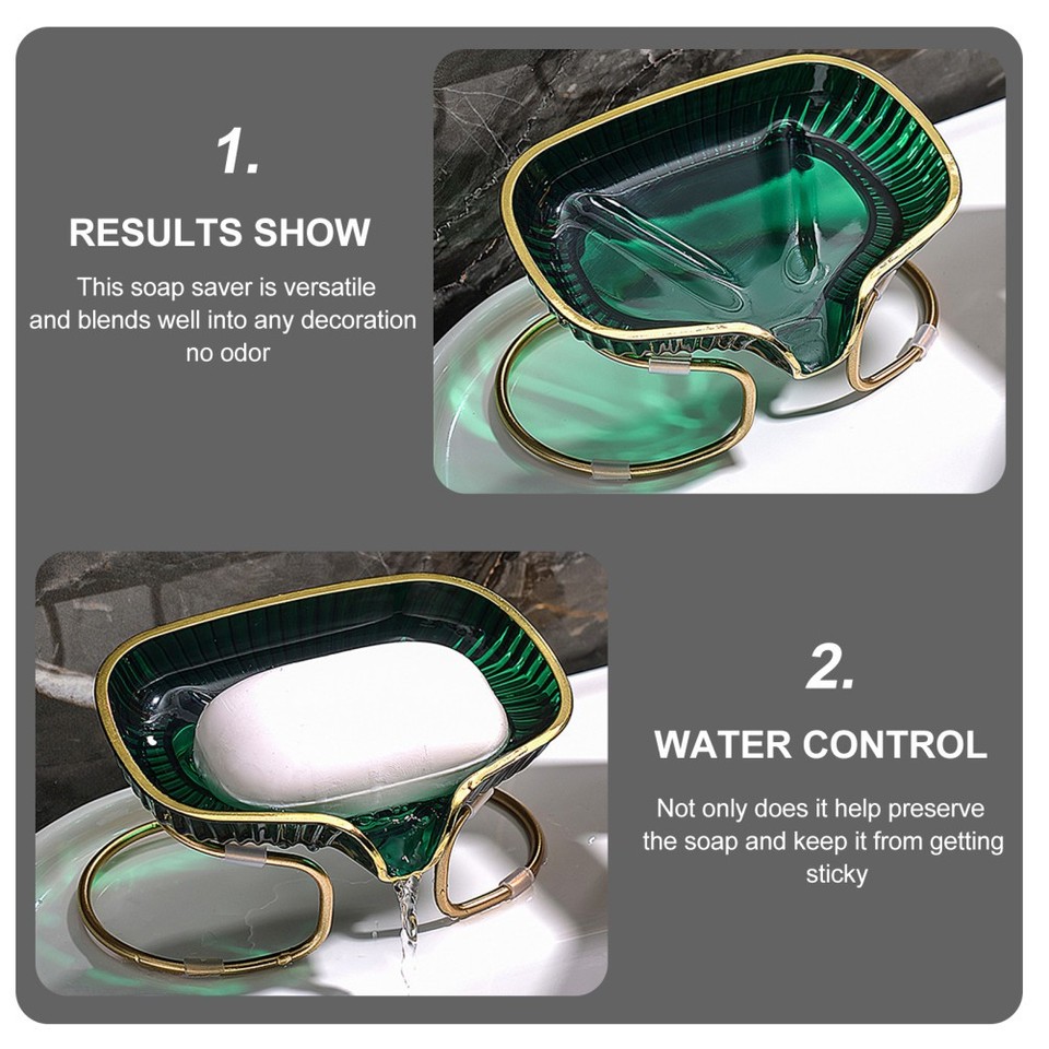 Soap Holder Self Draining Soap Tray Drying Dish Holder self draining ...