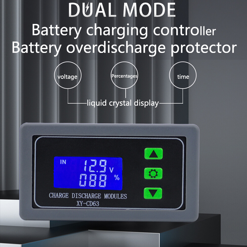 XY-CD63 DC 6-60V 30A Battery Charger Discharger Controller Module LED ...
