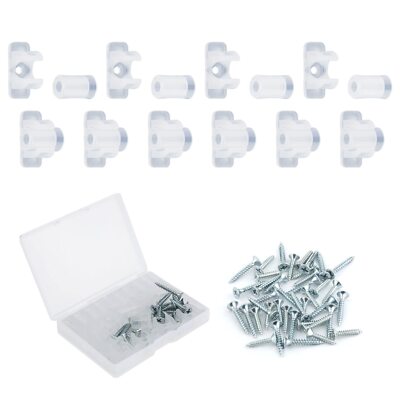 10 Pack False Front Cabinet Clips With Screws Acrylic False Front ...