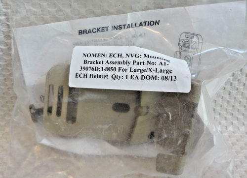 USGI Large / XL ECH NVG Mounting Bracket A1-39076D for Tactical Helmet ...