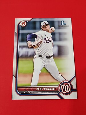 2022 Bowman Draft Paper Base BD-141 Jake Bennett - Washington Nationals ...