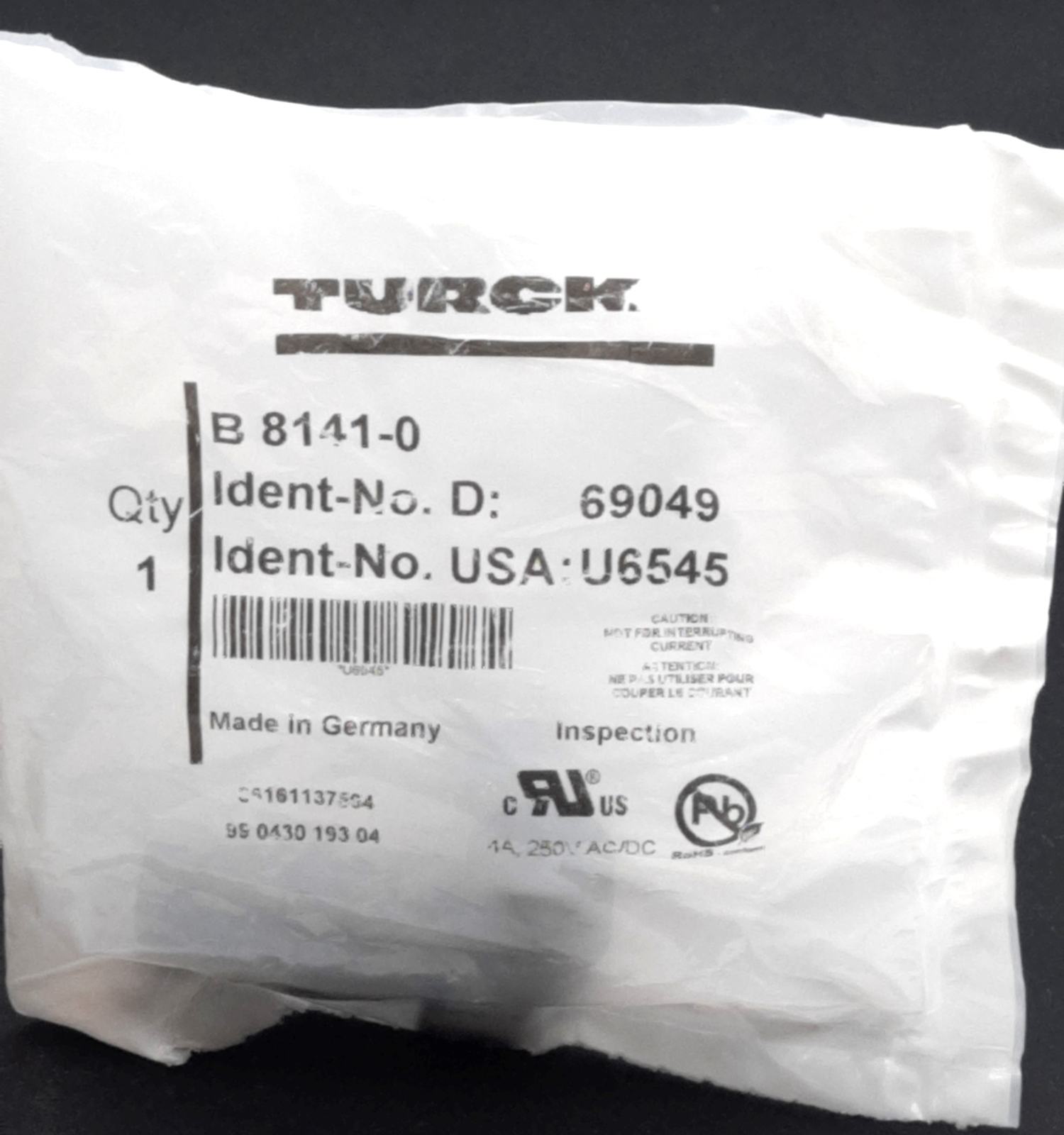 1 Turck B-8141-0 B81410 Field Wireable Connector U6545 69049 for sale ...