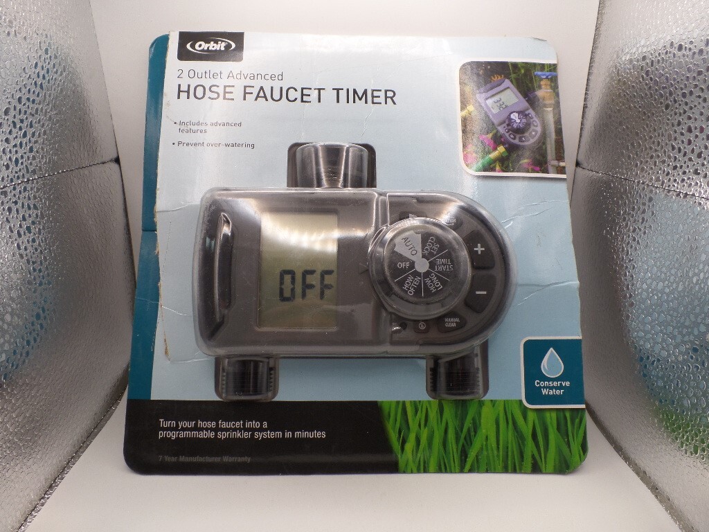 ORBIT 56544-03 2-OUTLET STATION HOSE-SPRINKLER FAUCET TIMER | eBay