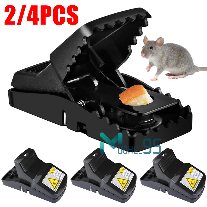 Large Mouse Traps Rat Mice Killer Snap Trap Reusable Rodent Heavy Duty ...