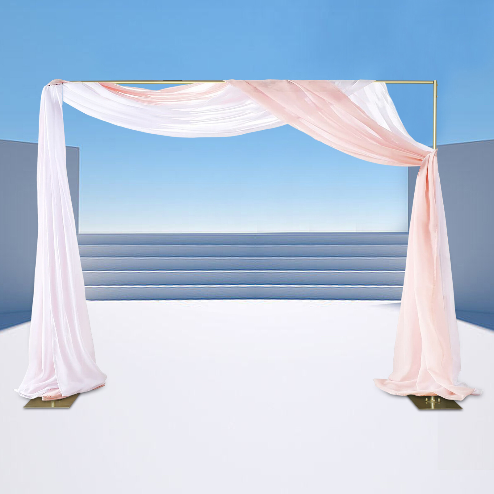3x3m Heavy Duty Backdrop Stand Height Adjustable Pipe and Drape ...