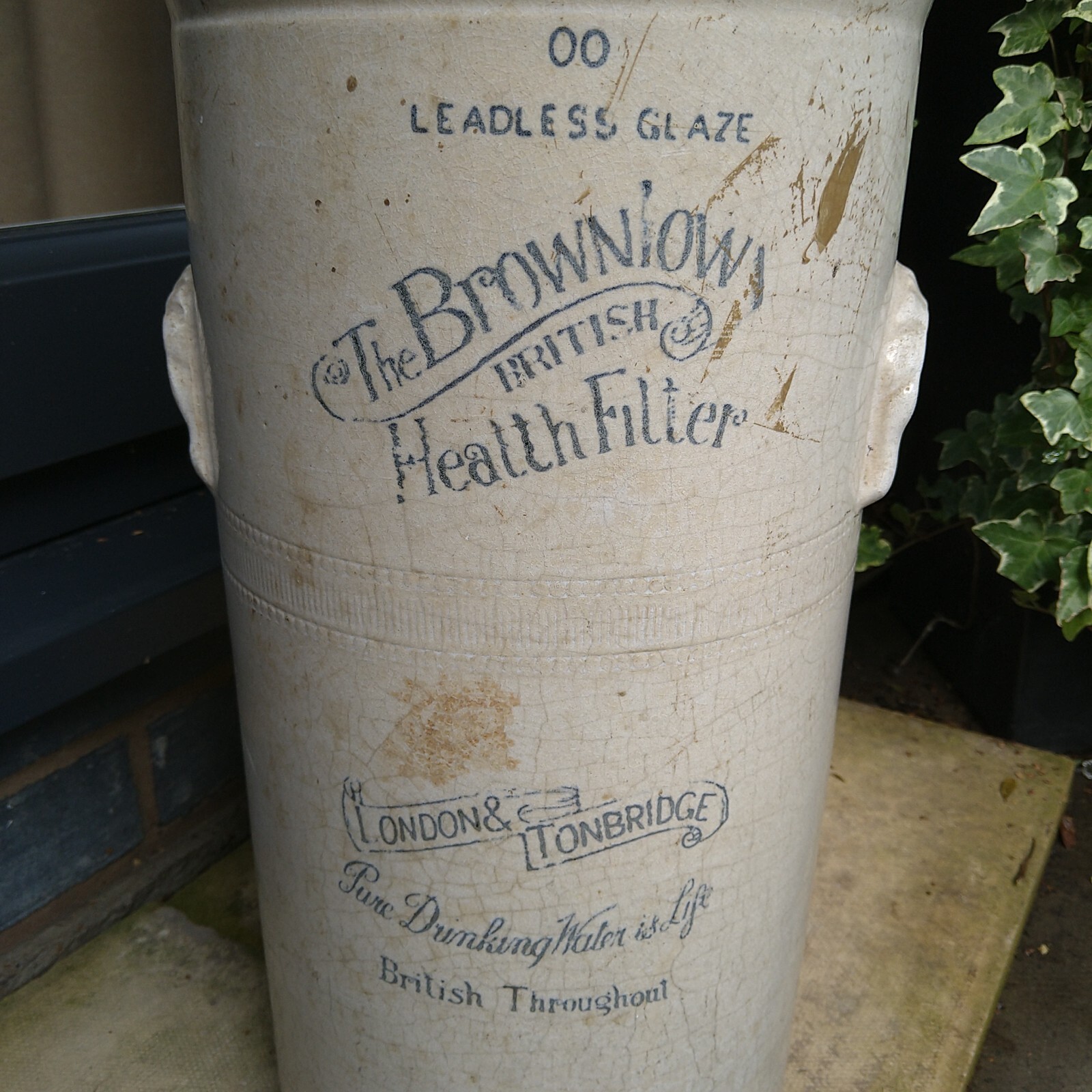 Brownlow Ceramic Leadless Glaze Health Water Filter with Brass Tap ...