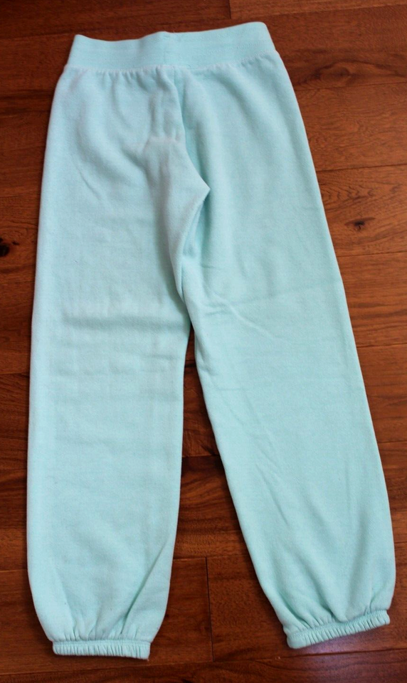 Cherokee LIVE LOVE FUN SWEATPANTS Girls 10 12 Blue Green Soft Lounge ...