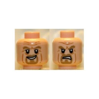 LEGO - Minifig, Head - Goatee Smirk / Determined Pattern (King Theoden ...