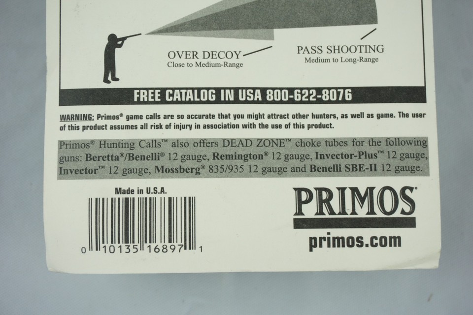 Primos 6897PAK Dead Zone 2 Chokes for Beretta Xtrema I & II 12 Gauge ...