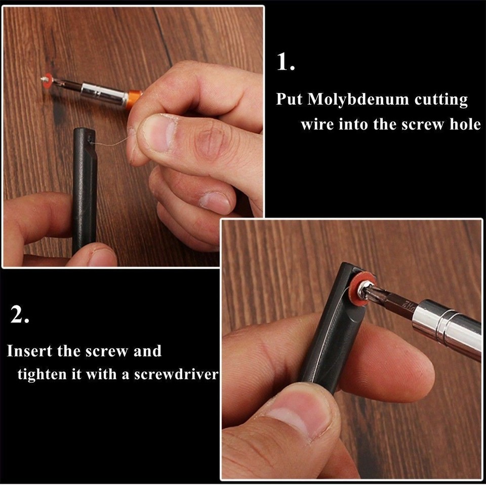 Gold&White Cellphone Molybdenum Cutting Wire Plastic With Stick Handle ...