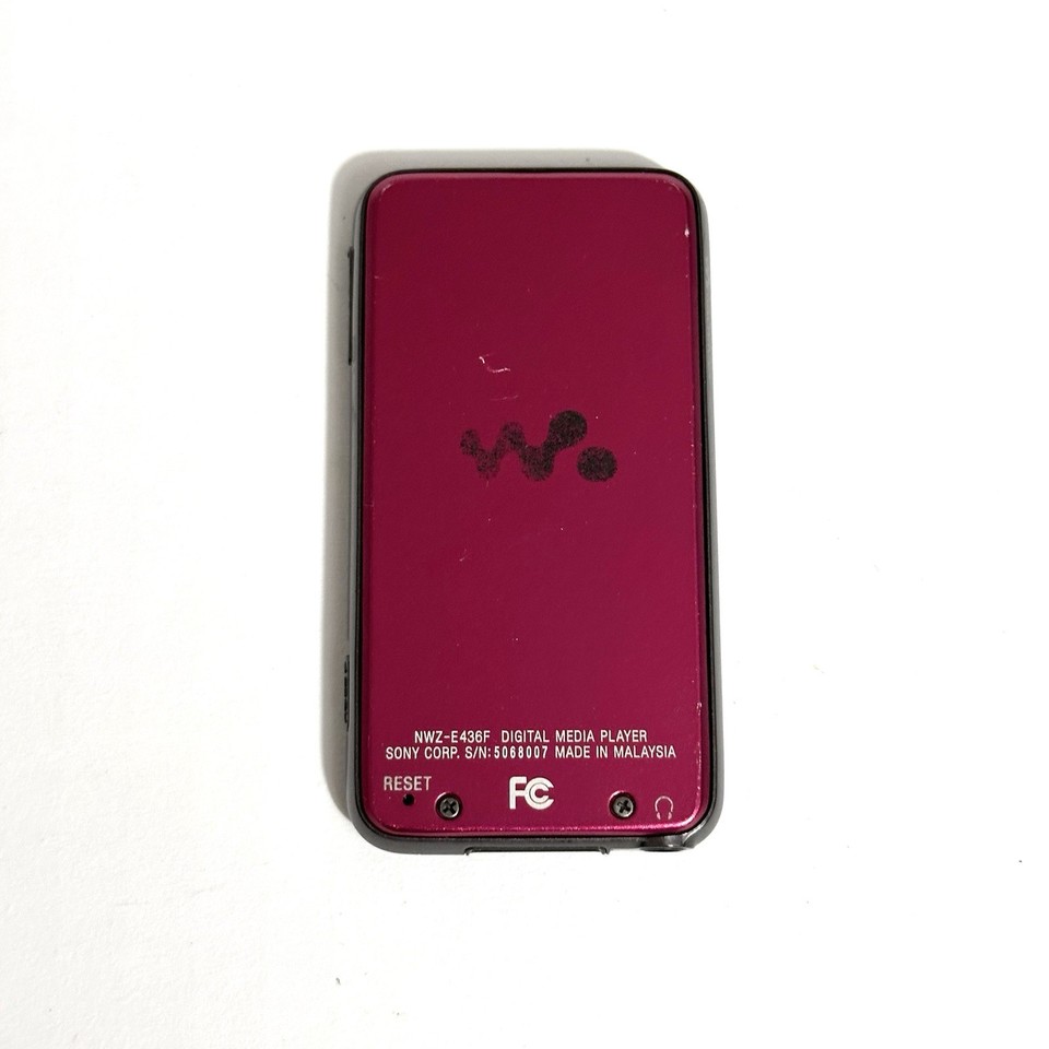 Sony Walkman MP3 Digital Media Player NWZ-E436F Red 4GB - TESTER WORKS ...