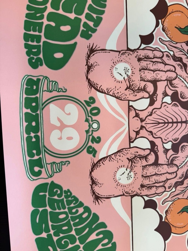 Pearl Jam poster Taylor Rushing Artist Edition Variant Atlanta Poster 4 ...