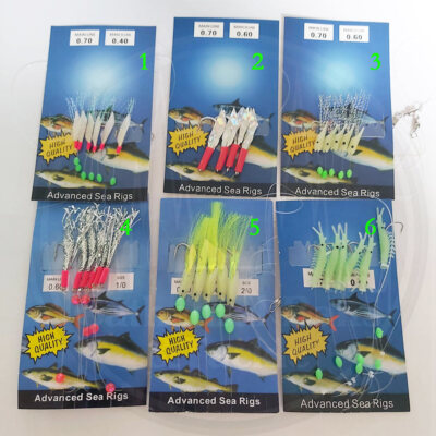 Sea fishing Rigs Mackerel Bass Cod / Flasher / lure Beach /Shore ...
