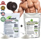 BCAA plus Creatine Mono FREE FORM - 1000g EACH 100% PURE KOSHER POWDER ...