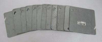 Steel City 72-C-1 4-11/16 SQ CVR, FLAT, BLANK Galvanized Lot of 12 | eBay