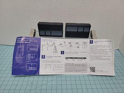 2x For Chamberlain LiftMaster Remote 373LM 371LM 971LM 973LM Garage ...