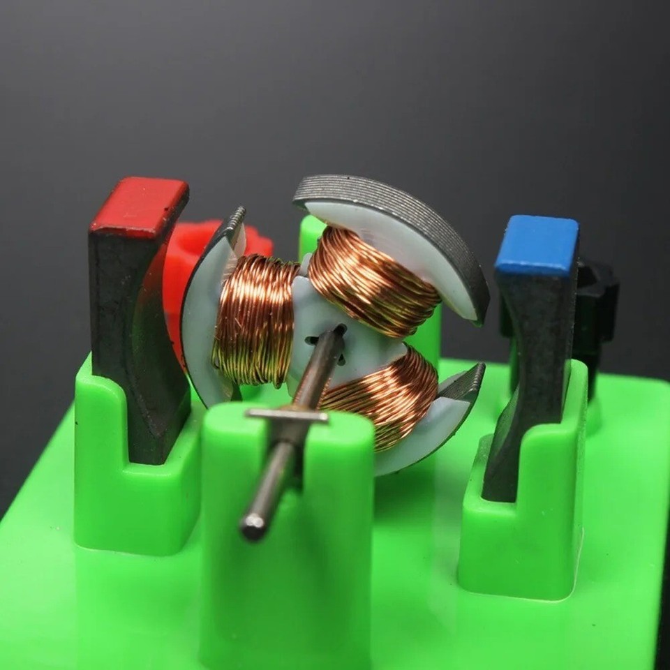 DIY DC Electrical Motor Model Physics Optical Experiment Instrument ...