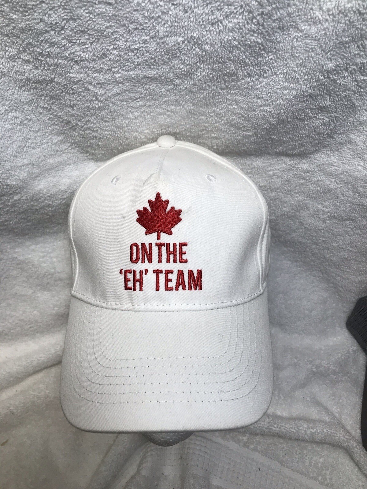 On The “Eh” Team Hat, Maple Leaf Logo, Hook And Loop … - Gem