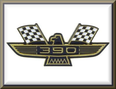 FORD 390 V-8 Emblem - Logo, Flat Flexible Refrigerator Magnet, READ ...