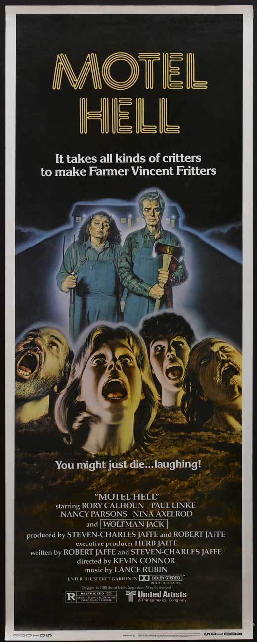 MOTEL HELL Movie POSTER 14x36 Insert Rory Calhoun Nancy Parsons Paul ...
