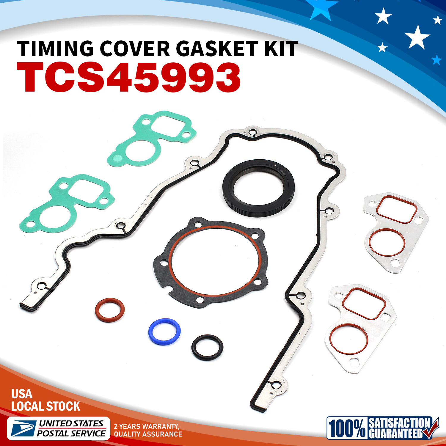NEW TCS 45993 Timing Cover Set For GMC Savana 2500 4.8L, 5.3L, 5.7L, 6.0L, 6.2L | eBay