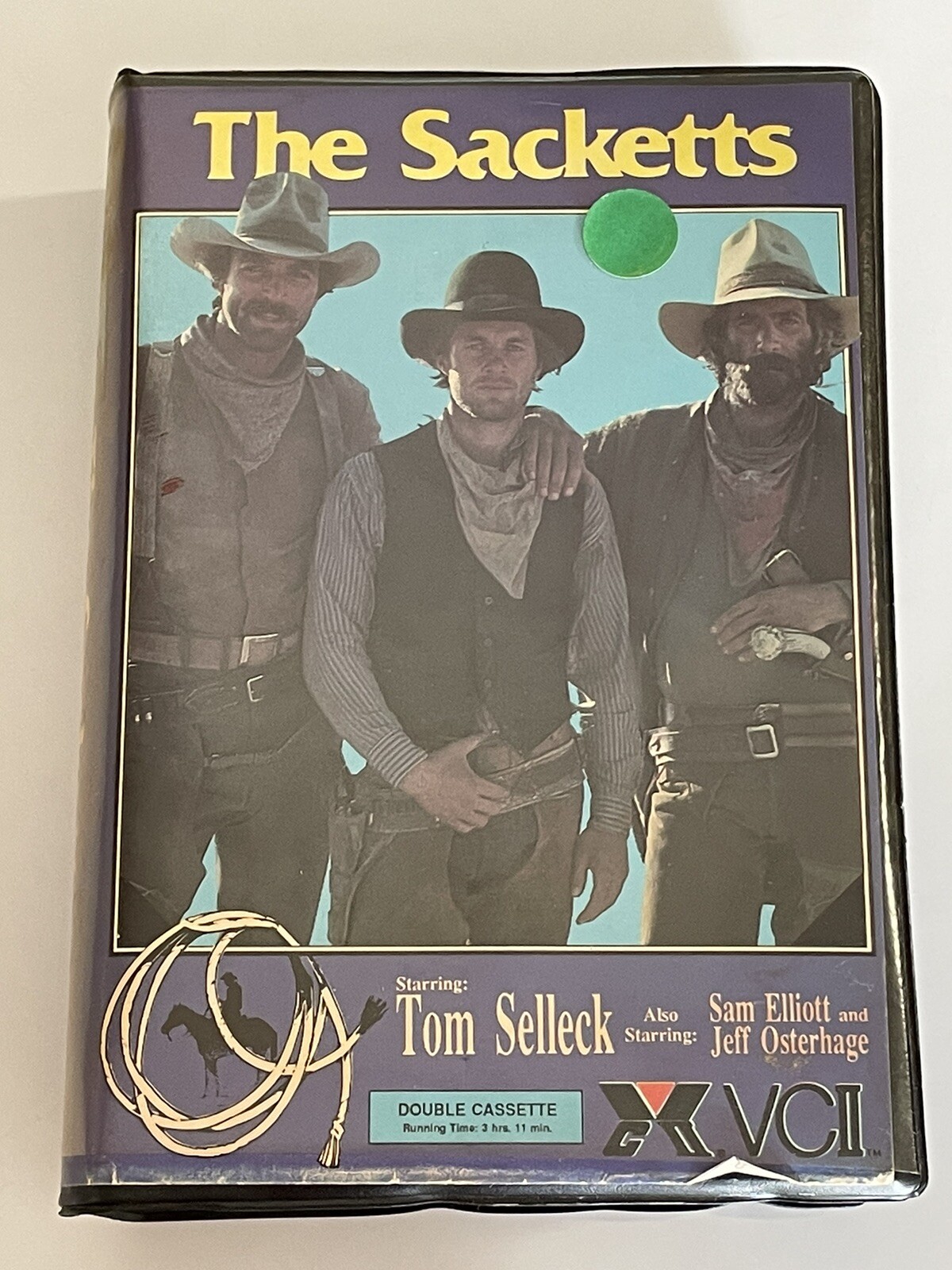 The Sacketts- original rare 1987 2 VHS clamshell VCI video Sam Elliott ...