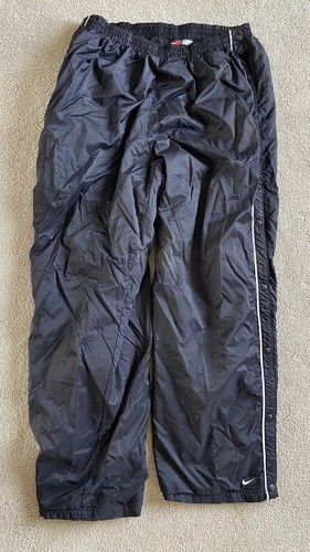 Vtg Nike Team Fleece Lined Basketball Tear Away Snap NBA Warmup Heavy ...