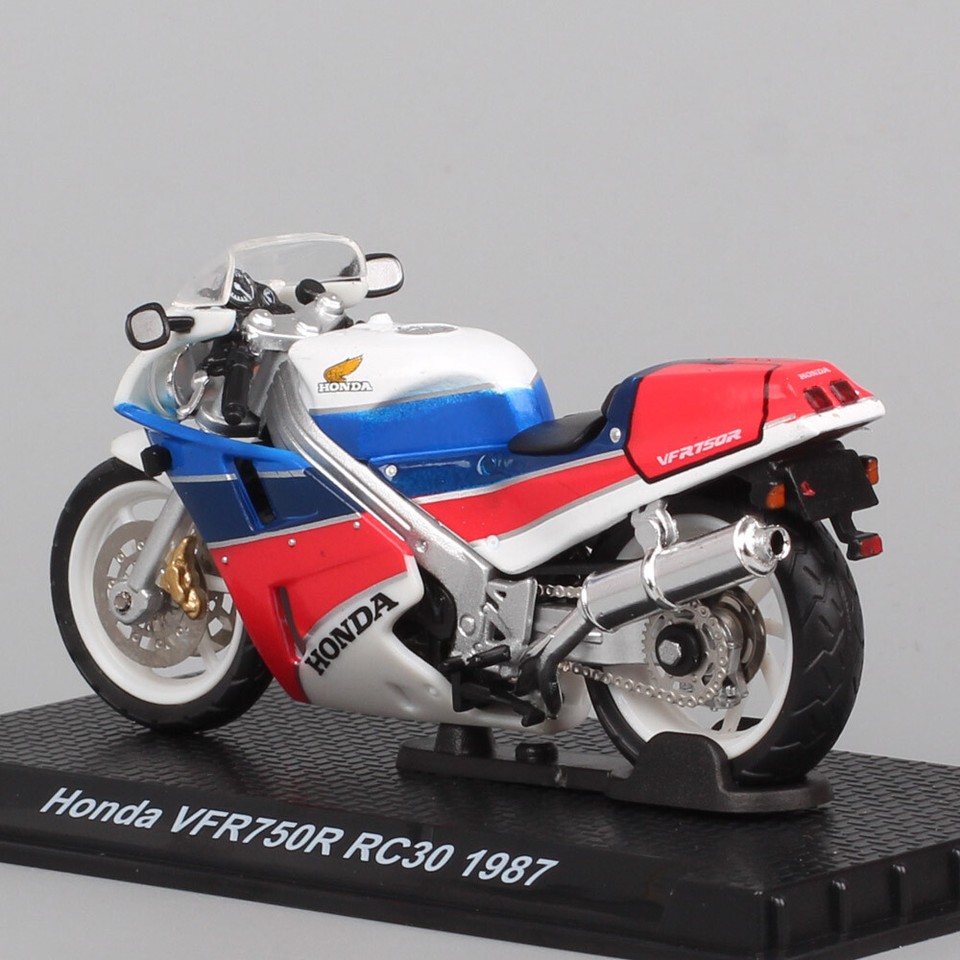 1/24 Tiny Scale Honda VFR750R RC30 1987 Diecast Motorcycle Model Racing Bike Toy | eBay