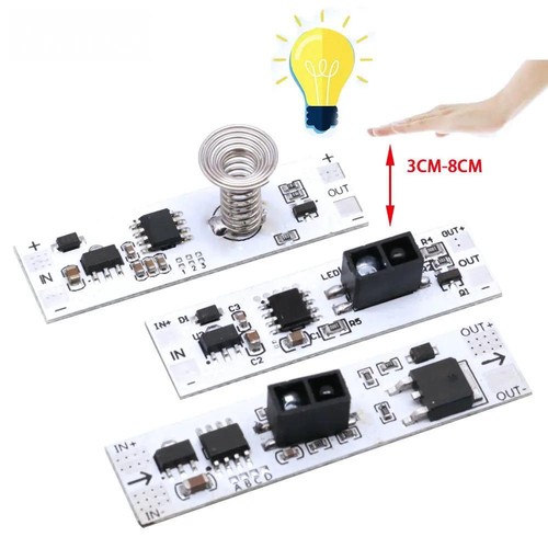 Capacitive Touch Sensor Switch Coil Spring LED Dimmer Control 9-24V 30W ...