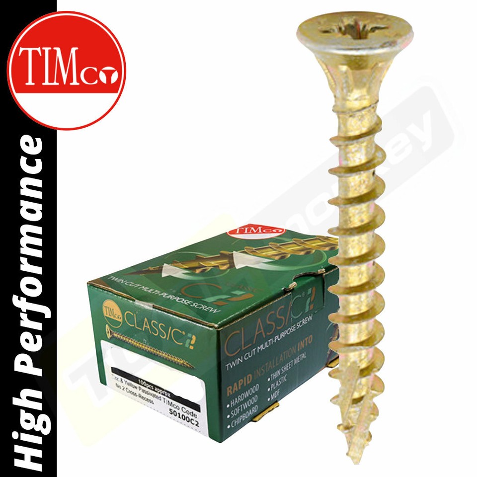 TIMco Solo Wood Screws - C2 Classic Wood Screws - Massive Qty Discounts ...