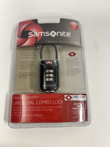 Samsonite Travel Sentry Approved 3 Dial Combination Lock New | eBay