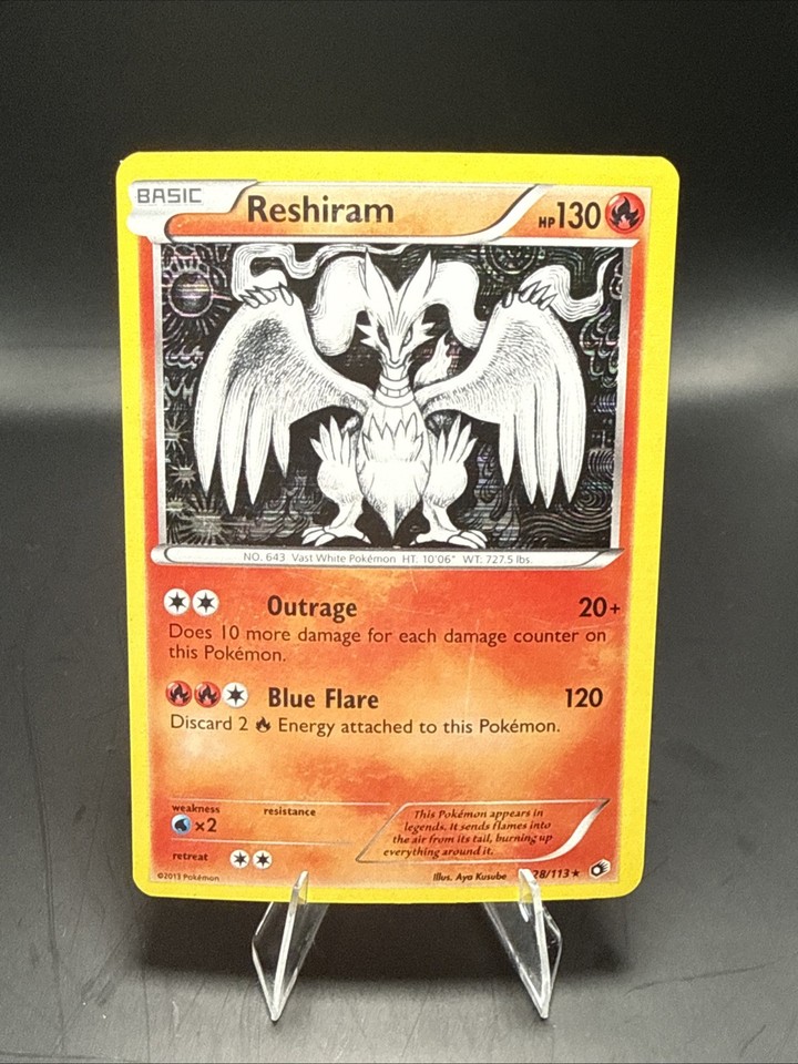 Pokémon TCG Reshiram 28/113 Holo Rare Legendary Treasures | eBay