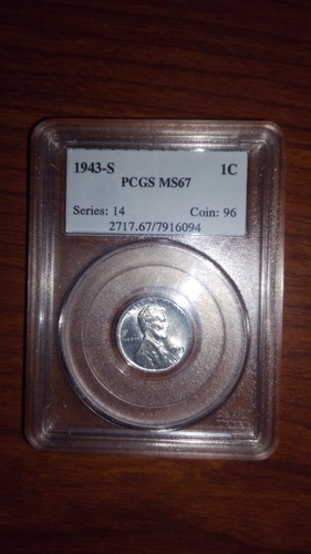 1943-S 1c Lincoln Steel Wheat Cent PCGS MS67 | eBay