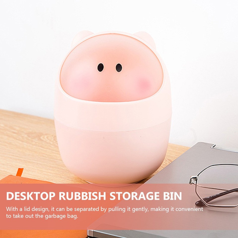 Desktop Trash Bin Cartoon Garbage Can Small Garbage Bin Lovely Trash ...
