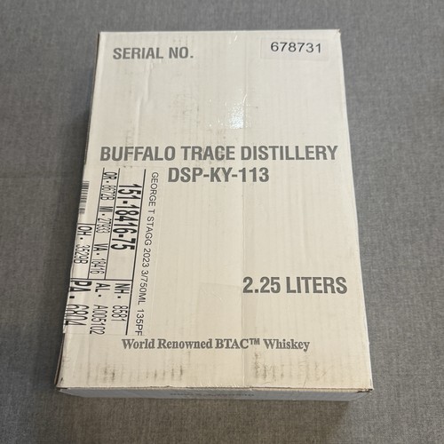George T Stagg BTAC 2023 135* Special Release Empty Bourbon Cardboard ...