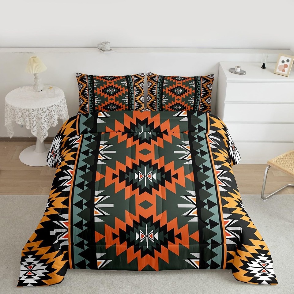 Kids Boho Western Comforter Set All Season Bohemian Southwestern ...
