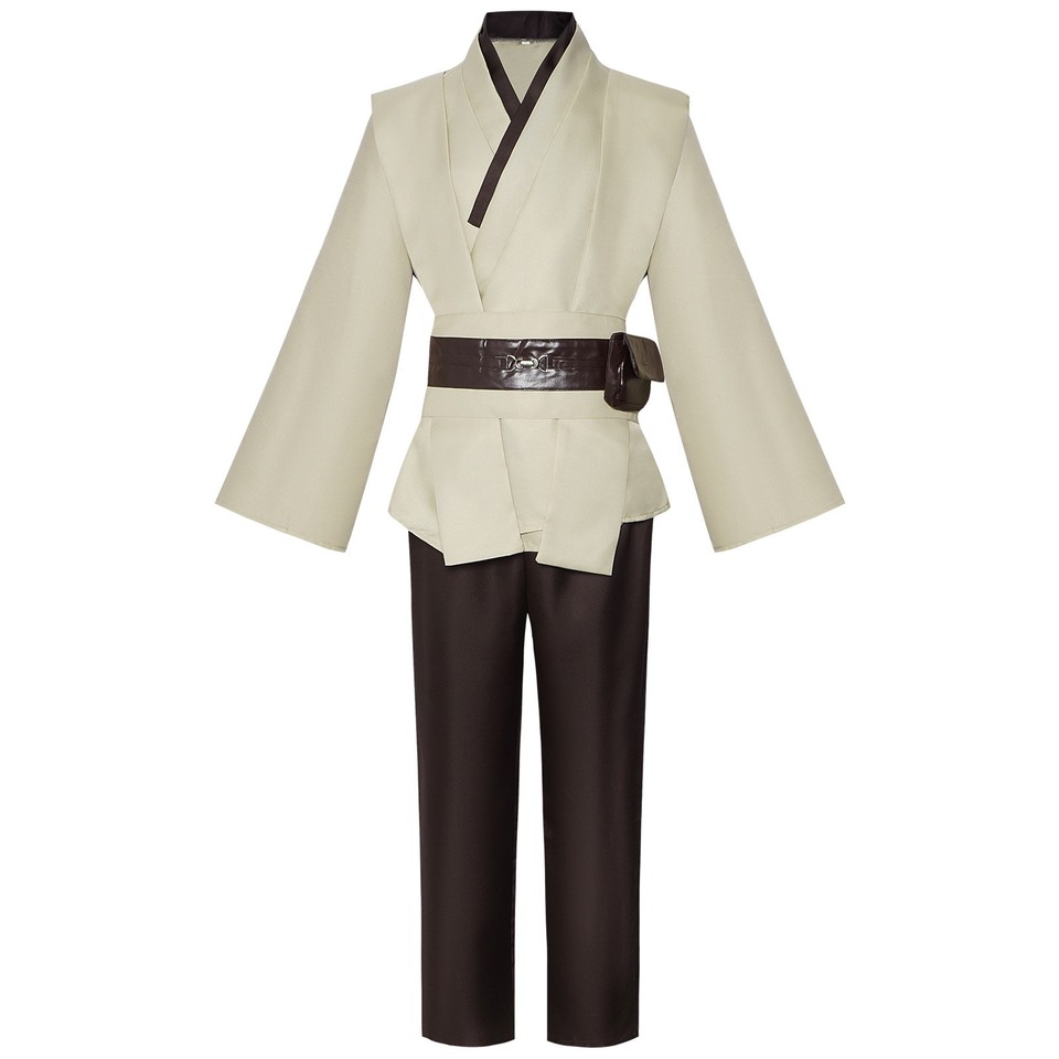 Star Wars Obi wan Kenobi Jedi Knight Master Costume Halloween Cosplay ...